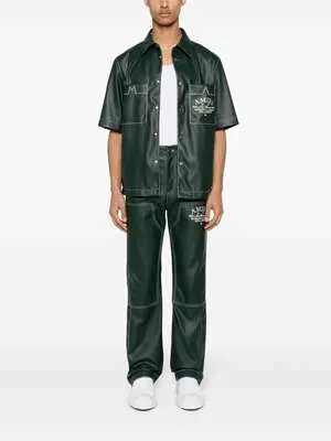 Amiri Logo-embroidered Straight Trousers