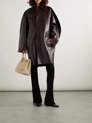 Bottega Veneta Paneled Leather Coat