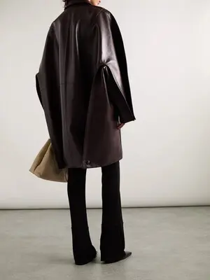 Bottega Veneta Paneled Leather Coat
