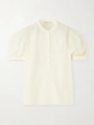 Frame Trimmed Blouses