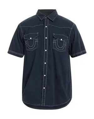 True Religion Man Shirt Black Size S Cotton Navy