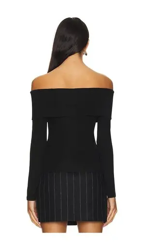 Theory Long Sleeve Off The Shoulder Top