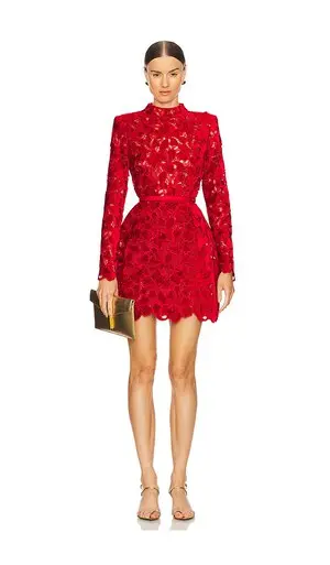 NADINE MERABI Lydia Mini Dress - Red
