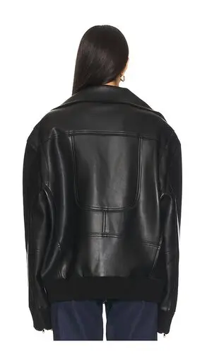 Norma Kamali Oversized Moto Jacket - Black