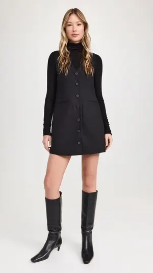 O.P.T Akiya Vest Mini Dress - Black
