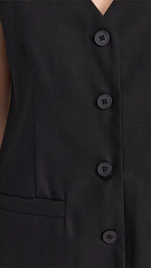 O.P.T Akiya Vest Mini Dress - Black