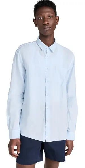 Vilebrequin Caroubis Linen Shirt - Bleu Ciel
