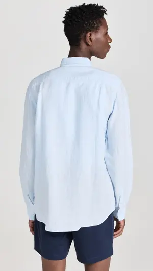 Vilebrequin Caroubis Linen Shirt - Bleu Ciel