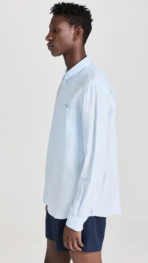 Vilebrequin Caroubis Linen Shirt - Bleu Ciel