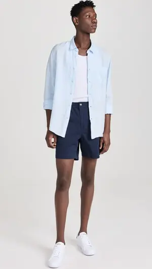 Vilebrequin Caroubis Linen Shirt - Bleu Ciel