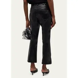 Cinq À Sept Wallace Faux Leather Bootcut Ankle Pants