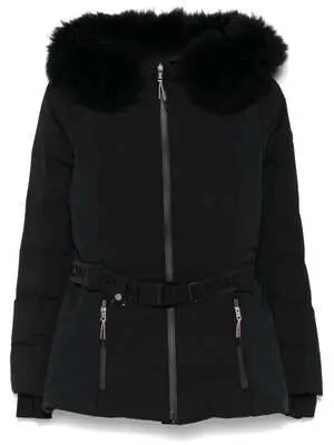 YVES SALOMON Belted Ski Jacket - Black