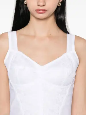 Dolce & Gabbana Floral-lace Top - White