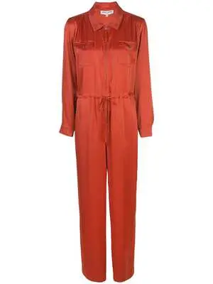 Opening Ceremony Zip-front Long-sleeve Jumpsuit
