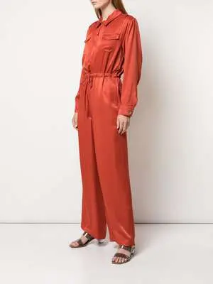 Opening Ceremony Zip-front Long-sleeve Jumpsuit