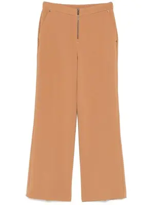 Dkny Wide-leg Trousers - Brown
