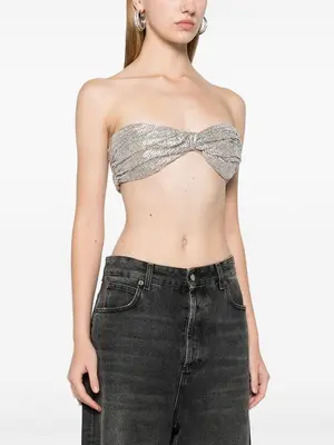 Giuseppe Di Morabito Crystal-embellished Bralette Top