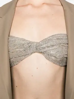 Giuseppe Di Morabito Crystal-embellished Bralette Top