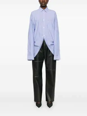 Balenciaga Knot-detail Striped Shirt