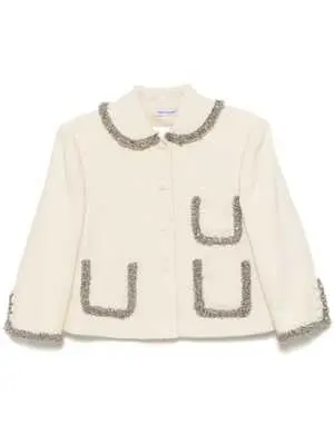 Dice Kayek Embellished Tweed Jacket