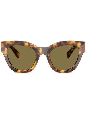 Miu Miu Oversized Sunglasses - Brown