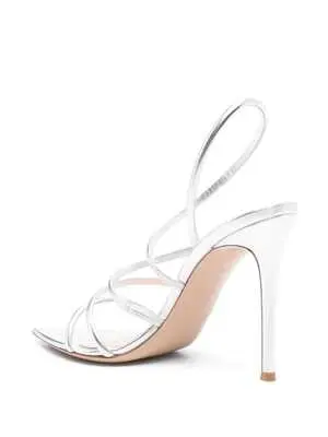 GIANVITO ROSSI 105mm Ettie Sandals - Silver