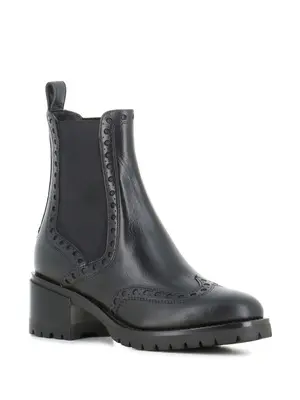 Santoni 45mm Brogue Chelsea Boots