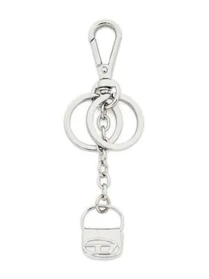 DIESEL® 1dr Charm Keyring - Silver