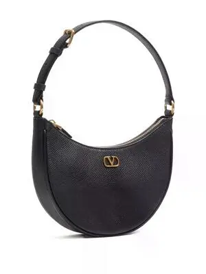 Valentino Garavani Vlogo Signature Grained-leather Mini Bag - Black