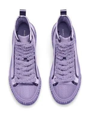 Marc Jacobs Satin High Top Sneakers - Purple