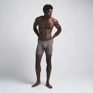 SKIMS 5" Boxer Brief 5 Pack | Black | | Cotton - Heather Multi