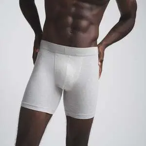 SKIMS 5" Boxer Brief 5 Pack | Black | | Cotton - Heather Multi