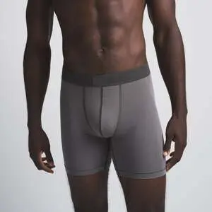 SKIMS 5" Boxer Brief 5 Pack | Black | | Cotton - Heather Multi