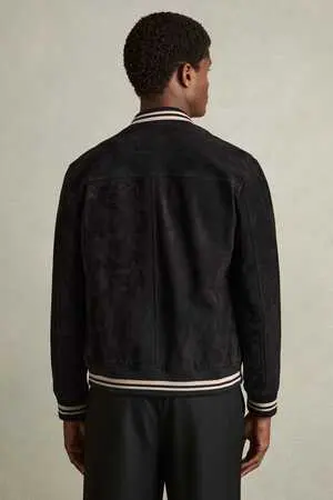 REISS Banridge Suede Bomber Jacket