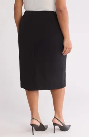 KASPER Pencil Skirt With Back Vent