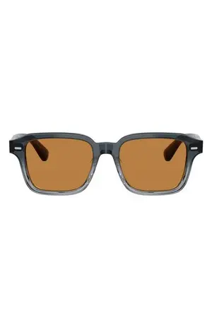 Oliver Spencer 51mm Pillow Sunglasses - Twilight Gradient/cognac