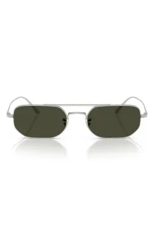 Oliver Spencer 52mm Pillow Sunglasses - Silver