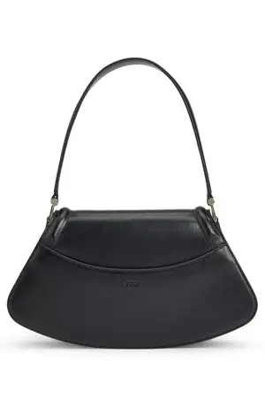 BOSS Ariell Leather Shoulder Bag - Black