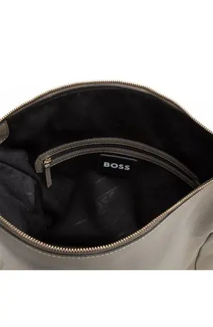 BOSS Alyce Leather Hobo Bag
