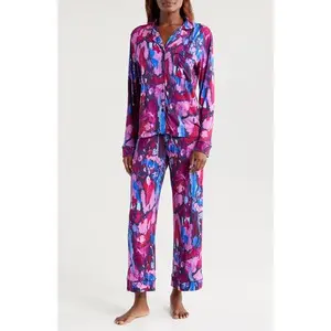 ALIVIA Sofia Print Pajamas - Paint Burst Magenta