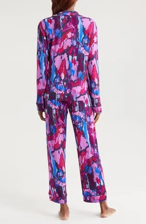 ALIVIA Sofia Print Pajamas - Paint Burst Magenta