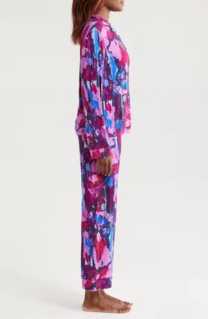 ALIVIA Sofia Print Pajamas - Paint Burst Magenta