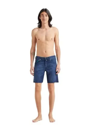 Vilebrequin Tahiti Turtle Denim Bermuda Shorts