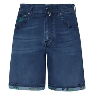 Vilebrequin Tahiti Turtle Denim Bermuda Shorts