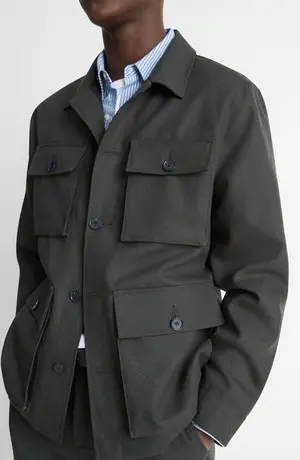 Vince Tropical Wool Field Jacket