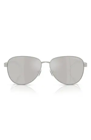 Michael Kors 59mm Pilot Sunglasses - Silver