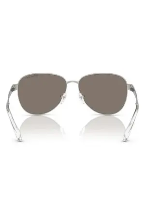 Michael Kors 59mm Pilot Sunglasses - Silver