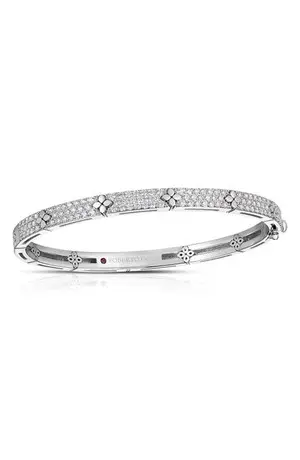 Roberto Coin Love In Verona Diamond Bangle - White Gold