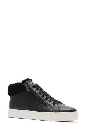 FRANKIE4 Miles Shearling Lined Sneakers - Black/shearling