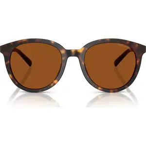 Michael Kors Michael Kors 53mm Round Frame Sunglasses Dk Tort